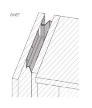 REAR BRACKETS FOR SIDE AND VERTICAL - HAFELE